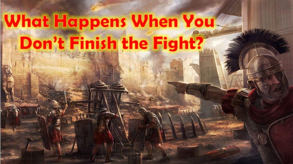 What Happens When You Do Not Finish the Fight? – Mending Nets